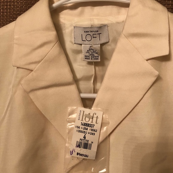 LOFT | Jackets & Coats | Brand New Loft All White Blazer Nwt | Poshmark